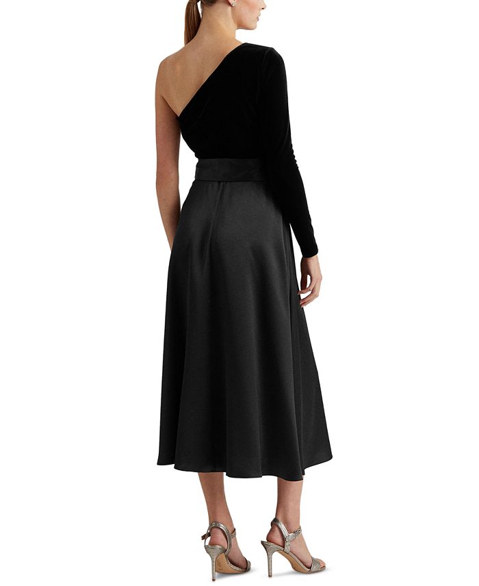 Lauren Ralph Lauren Velvet And Satin Cocktail Dress Macys