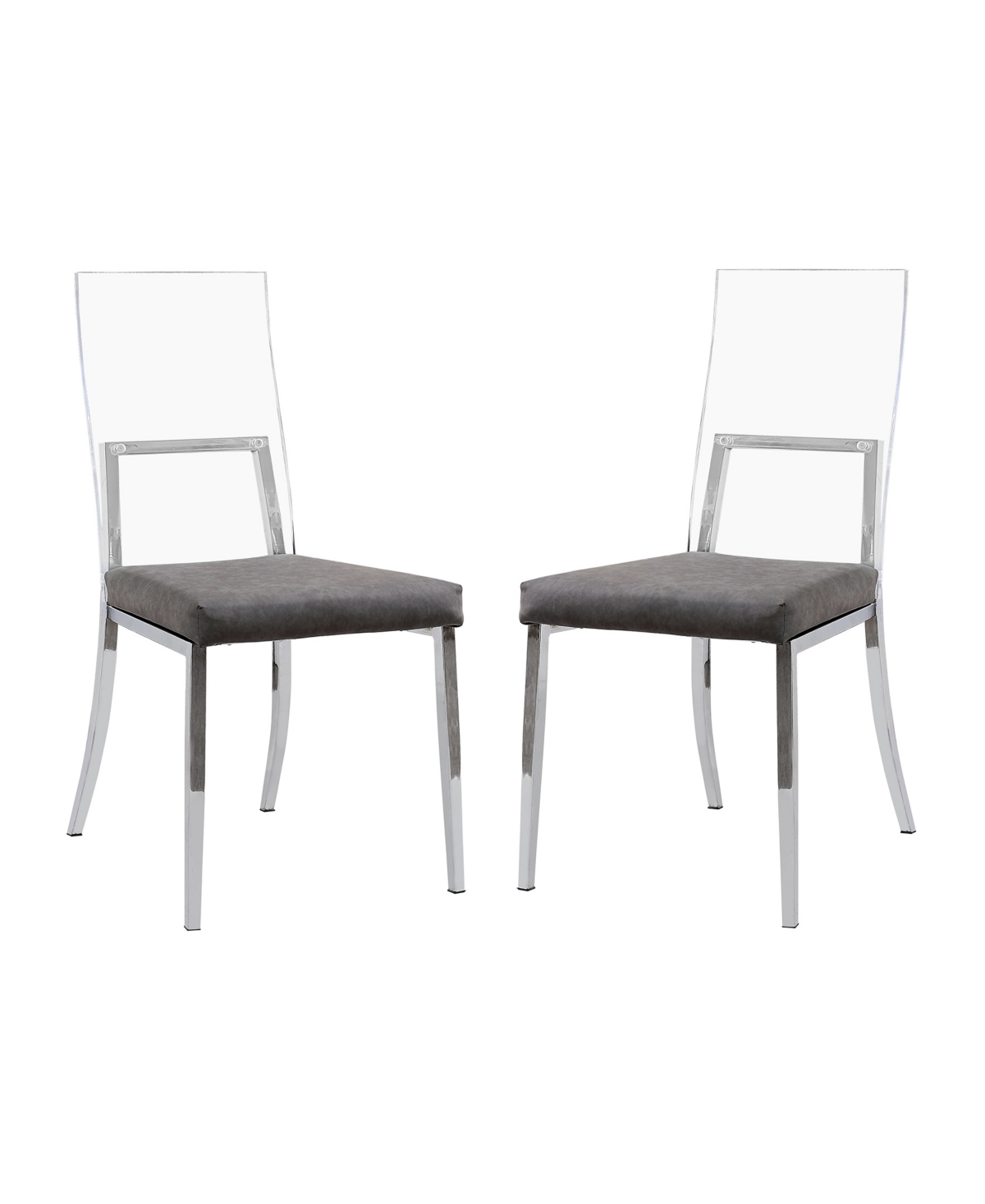 Click here for Crizane Upholstered Side Chair  Set of 2 - Clear... prices