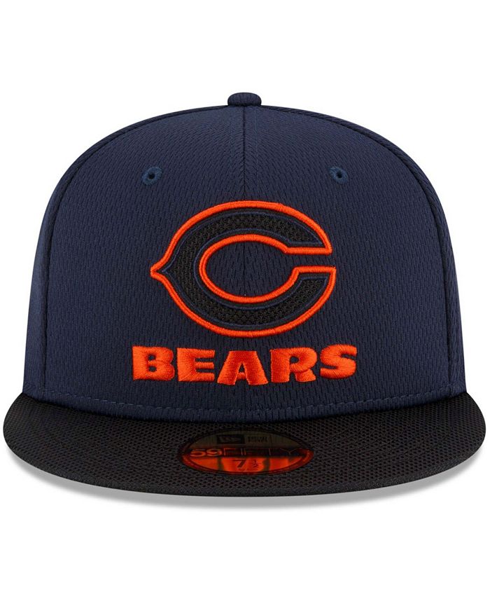 New Era Men's Navy, Black Chicago Bears 2021 NFL Sideline Road 59FIFTY ...