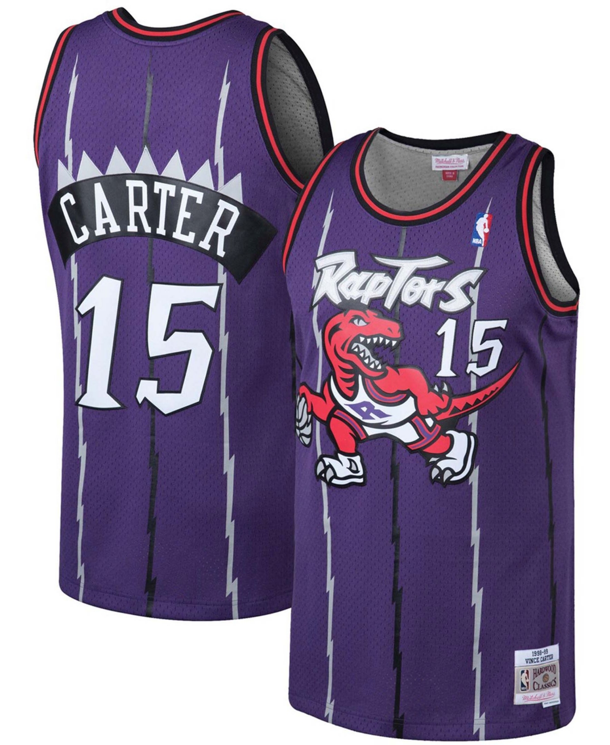 Click here for Mens Vince Carter Purple Toronto Raptors 1998-99 H... prices