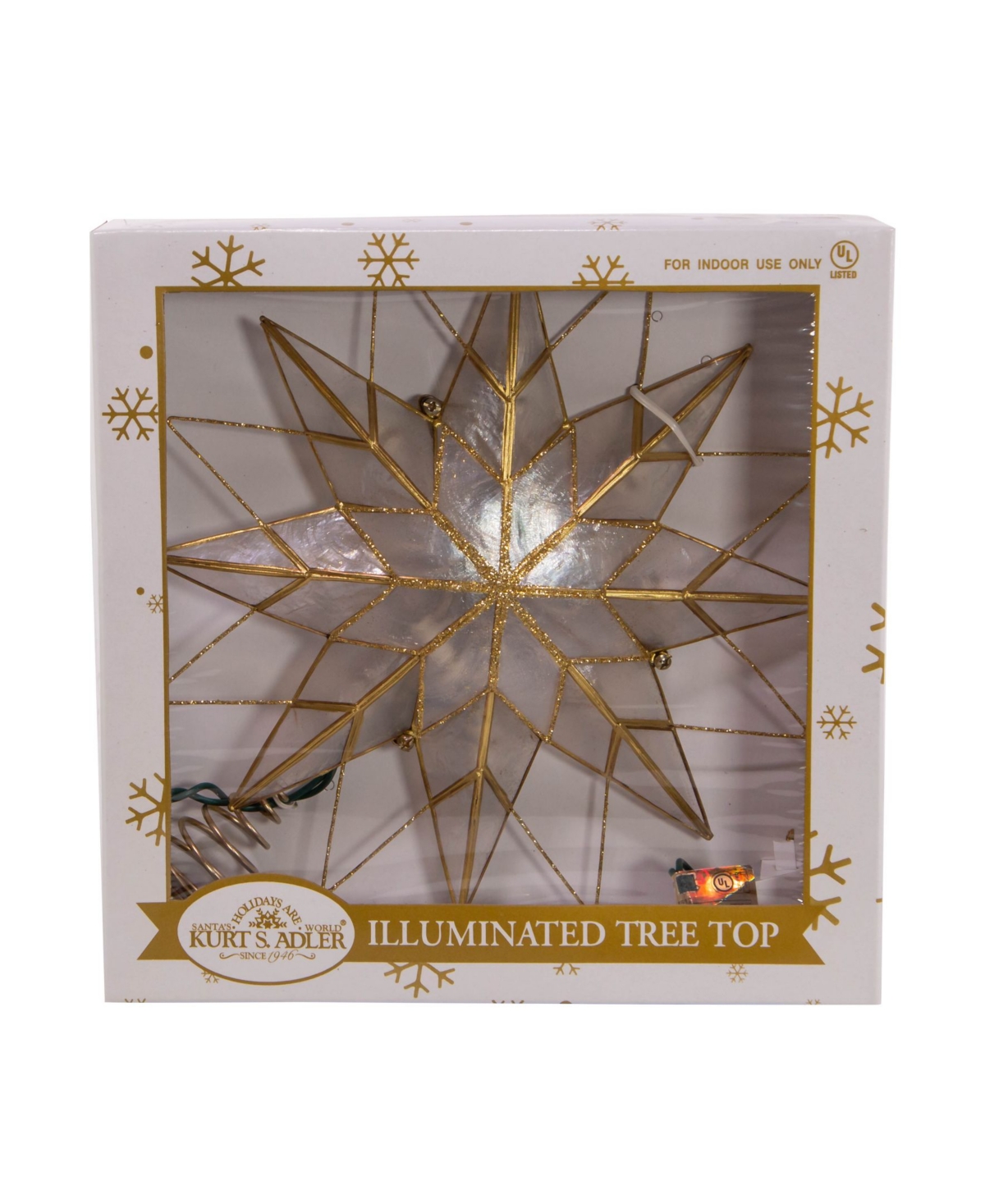 Click here for Kurt Adler 9.65 Ul 10-Light 8-Point Capiz Star Lig... prices