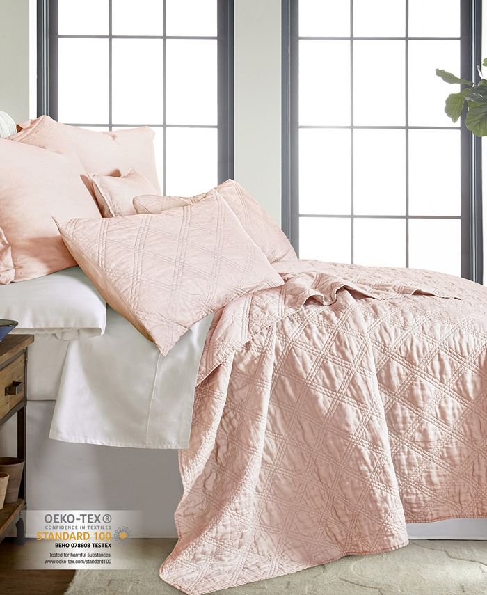 Levtex Washed Linen Relaxed Textured Quilt, Twin - Macy's