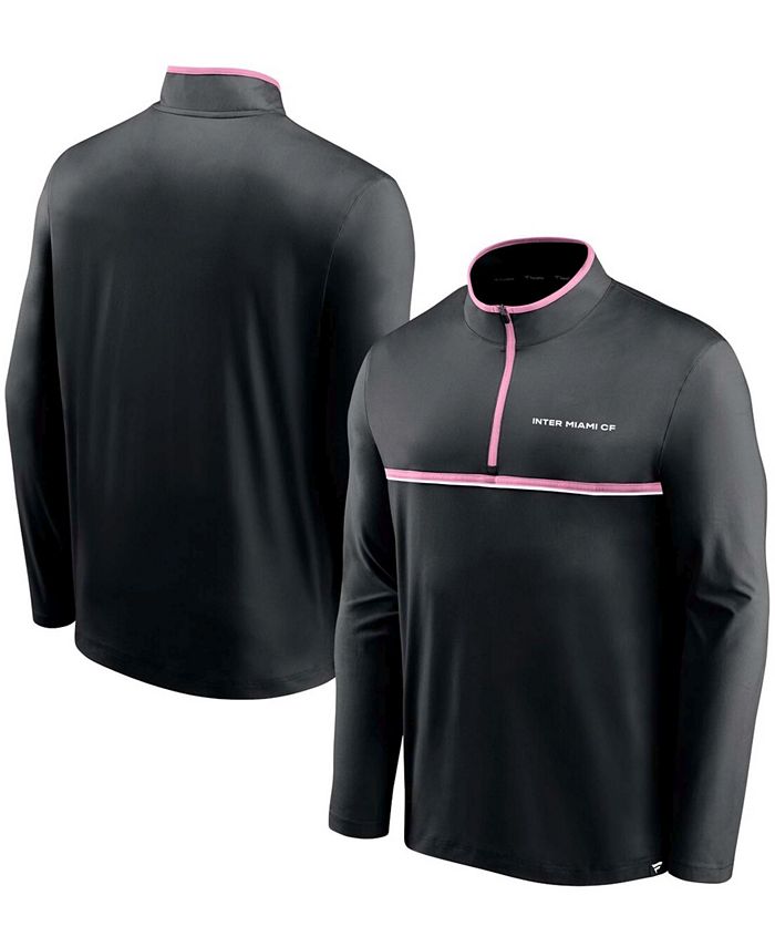 Fanatics Men's Black Inter Miami CF Lineup Quarter-Zip Jacket - Macy's