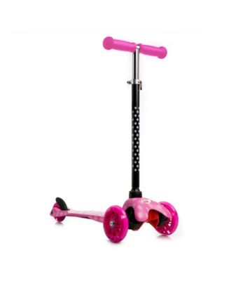 Rugged Racers Polka Dot Design Mini Deluxe 3 Wheel Scooter with LED ...