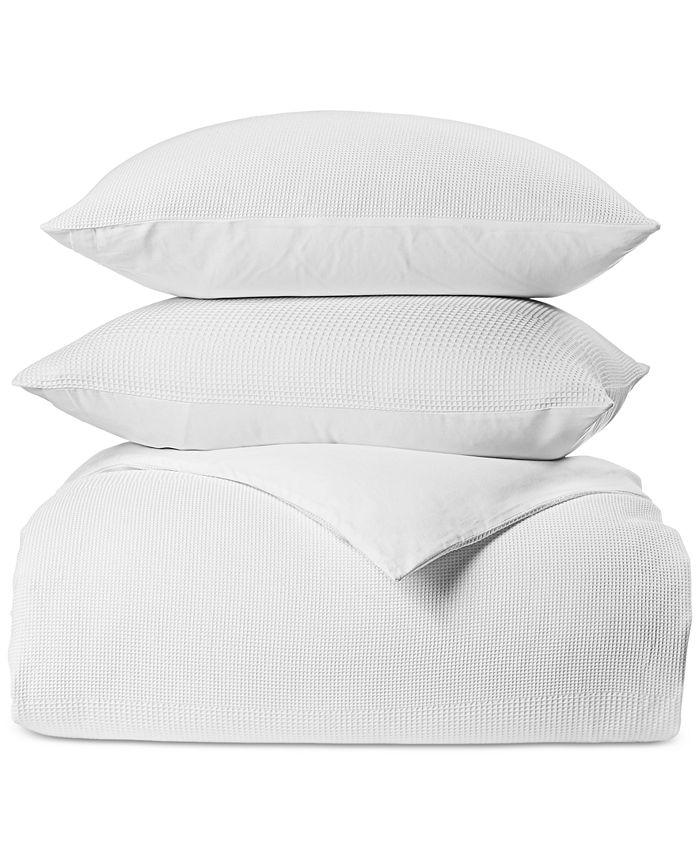 Oake Mixed Waffle 3-Pc. Comforter Set, Full/Queen, Created for Macy's ...