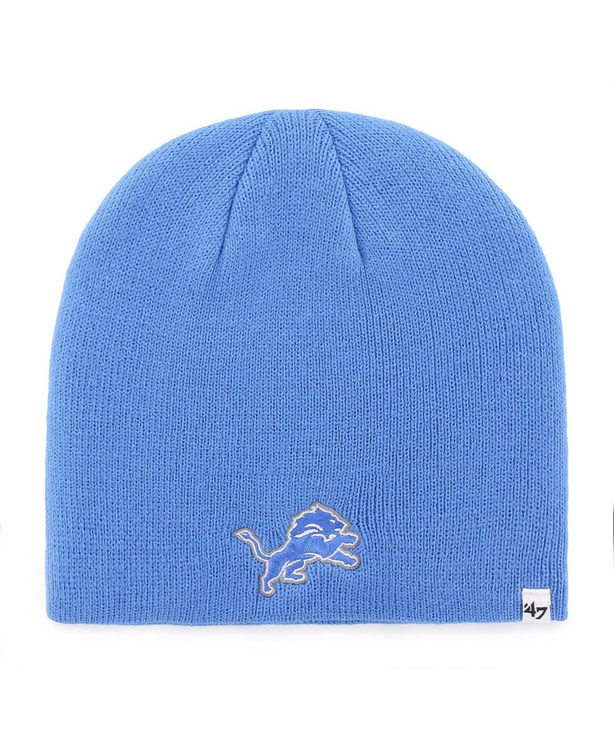 Click here for Mens Blue Detroit Lions Primary Logo Knit Beanie -... prices