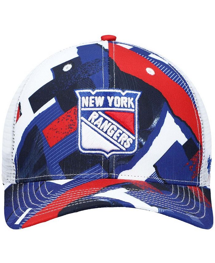 '47 Brand Men's Royal New York Rangers Axis Clean Up Snapback Hat - Macy's