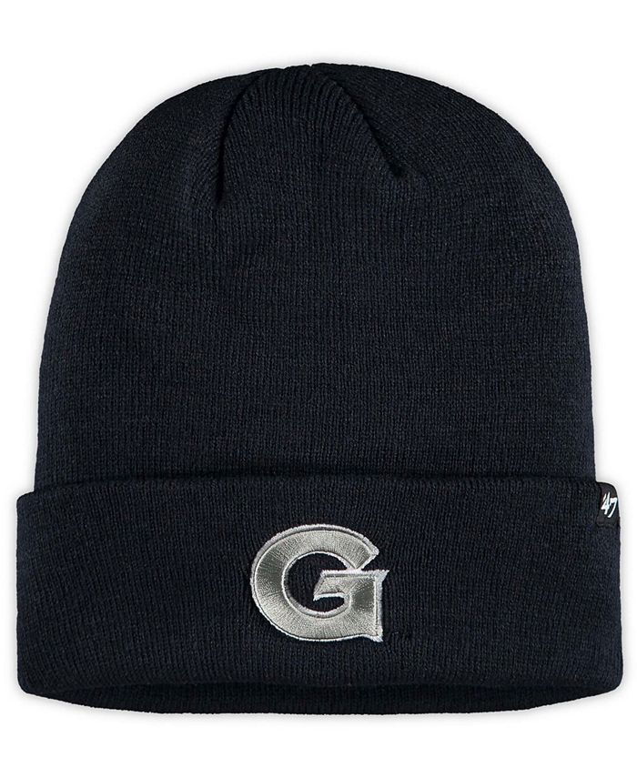 '47 Brand Men's Navy Georgetown Hoyas Raised Cuffed Knit Hat - Macy's
