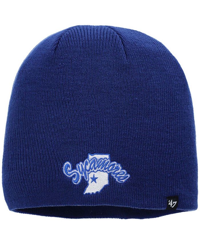 '47 Brand Men's Royal Indiana State Sycamores Logo Knit Beanie - Macy's