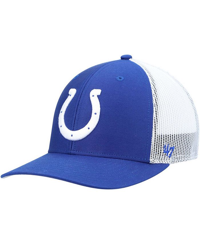 '47 Brand Men's Royal, White Indianapolis Colts Trucker Snapback Hat ...
