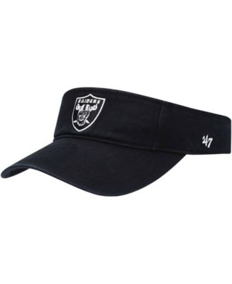 Men's Black Las Vegas Raiders Clean Up Visor - Macy's