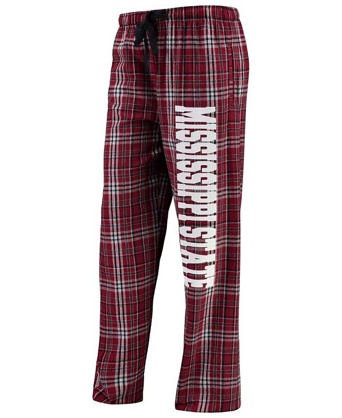 Boxercraft Women's Maroon, Black Mississippi State Bulldogs Flannel ...