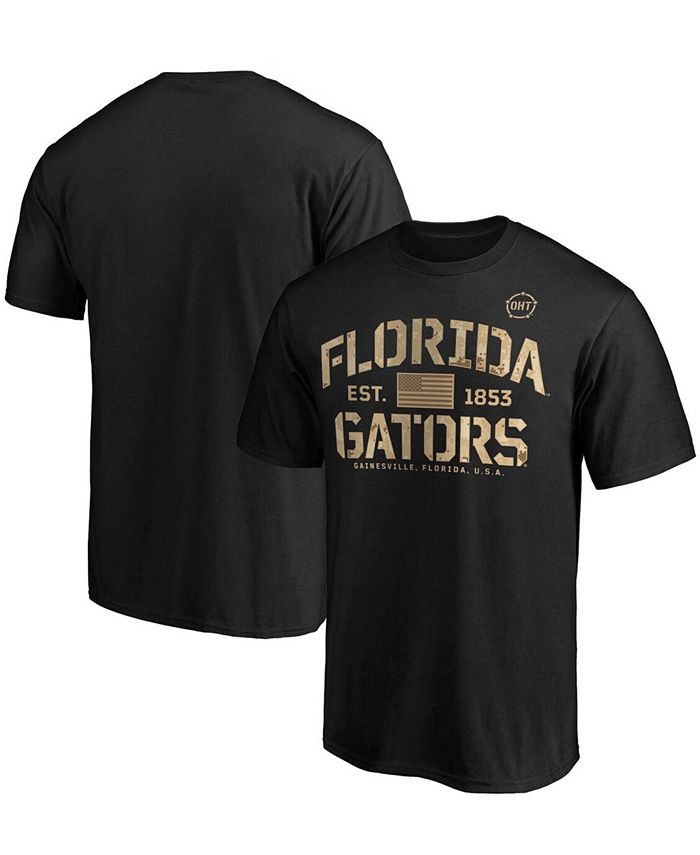 Fanatics Men's Black Florida Gators OHT Military-Inspired Appreciation Boot Camp T-shirt - Macy's