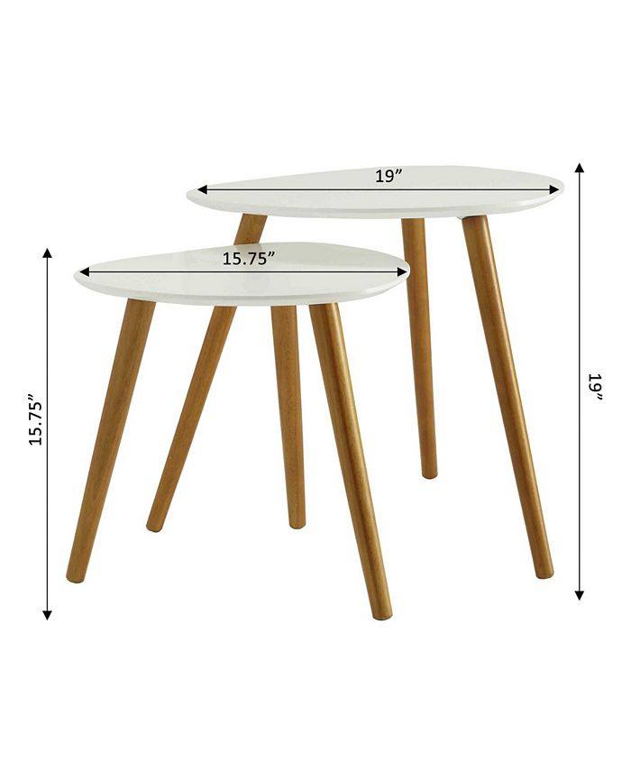 Convenience Concepts Oslo Nesting End Tables - Macy's
