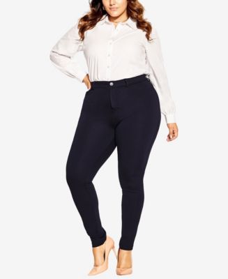 City Chic Trendy Plus Size Subtle Leggings Pants - Macy's