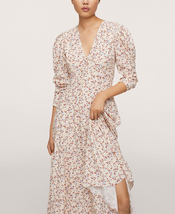 MANGO Women's Floral Print Dress - Macy's