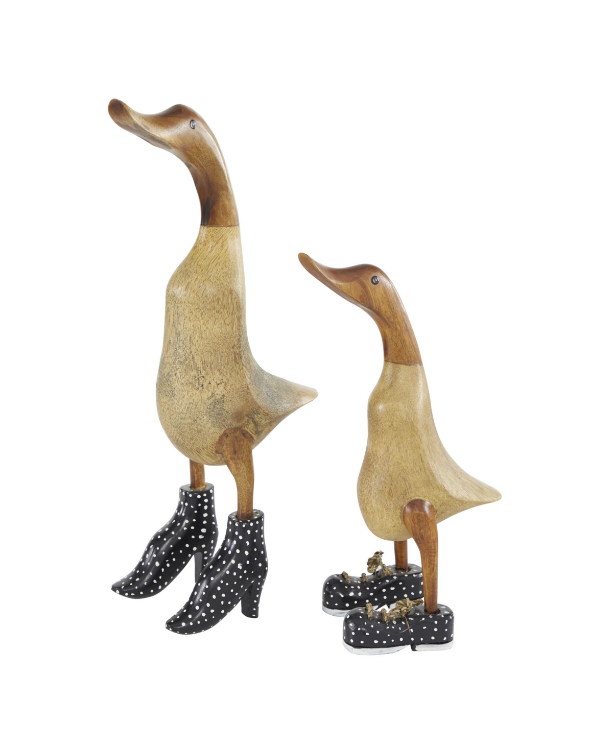 Click here for Bamboo Coastal Duck Sculpture  Set of 2 - Brown prices