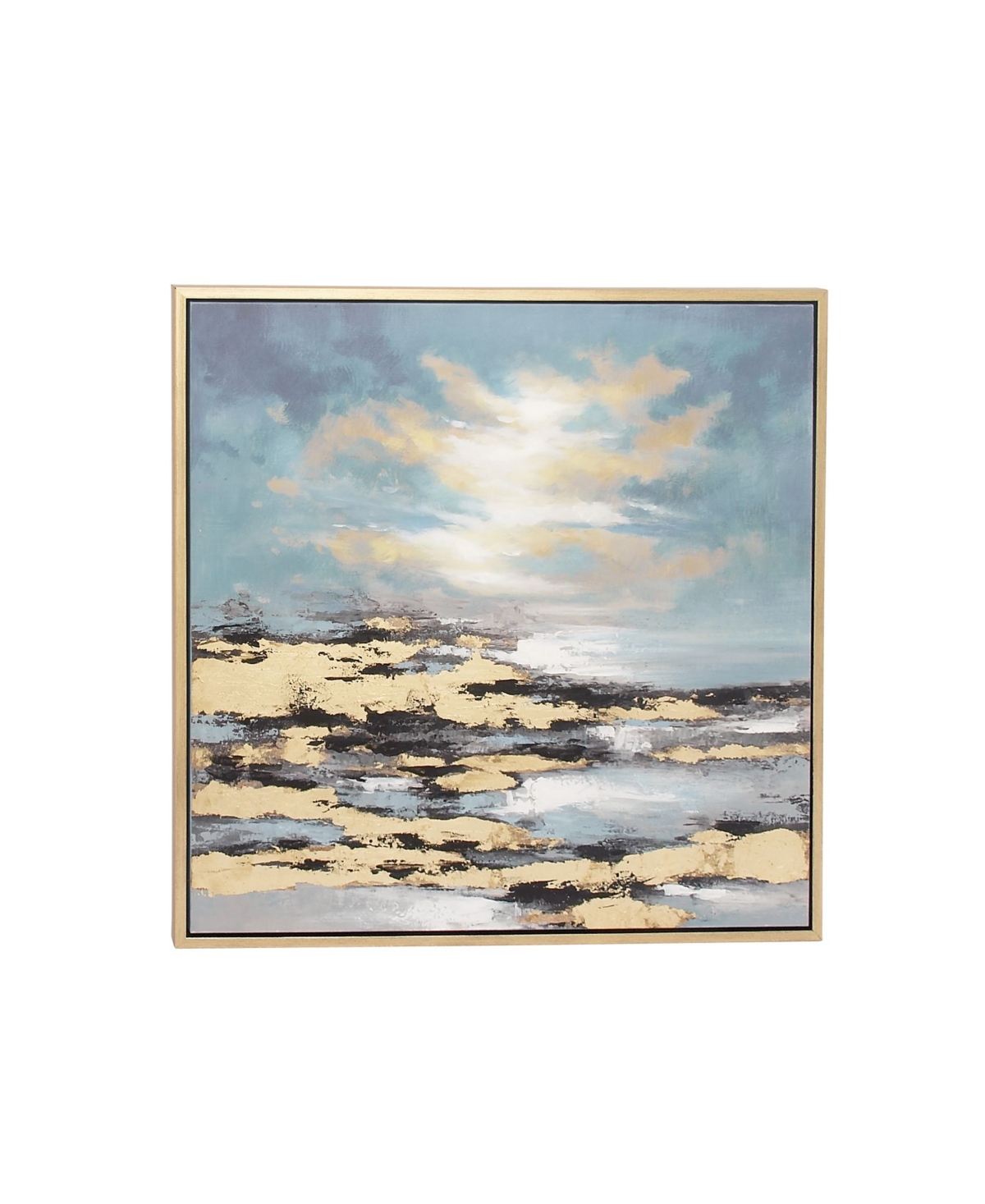 Click here for Contemporary Beach Canvas Wall Art  39 x 39 - Blue prices