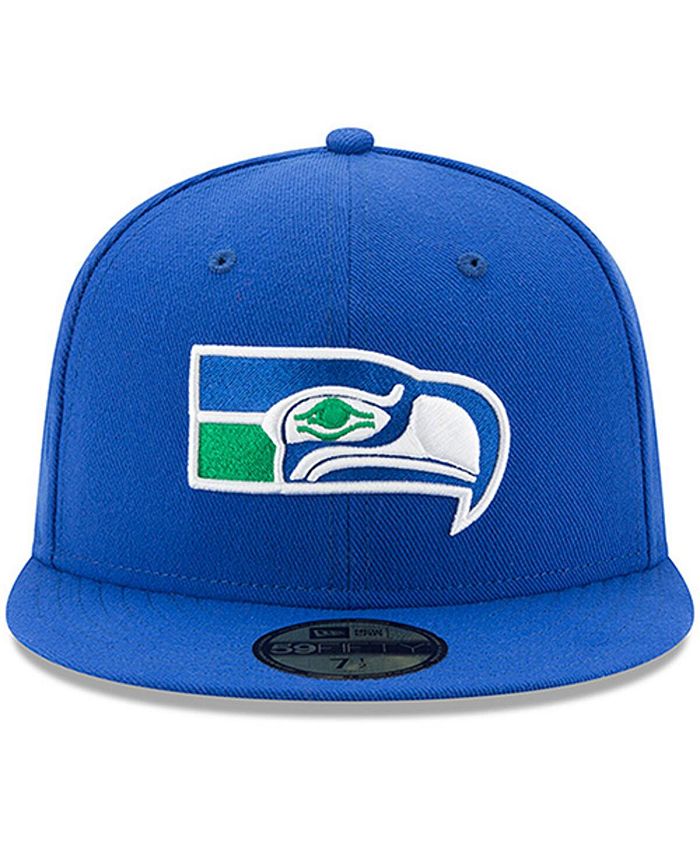 New Era Men's Royal Seattle Seahawks Classic Logo Omaha 59FIFTY Fitted ...