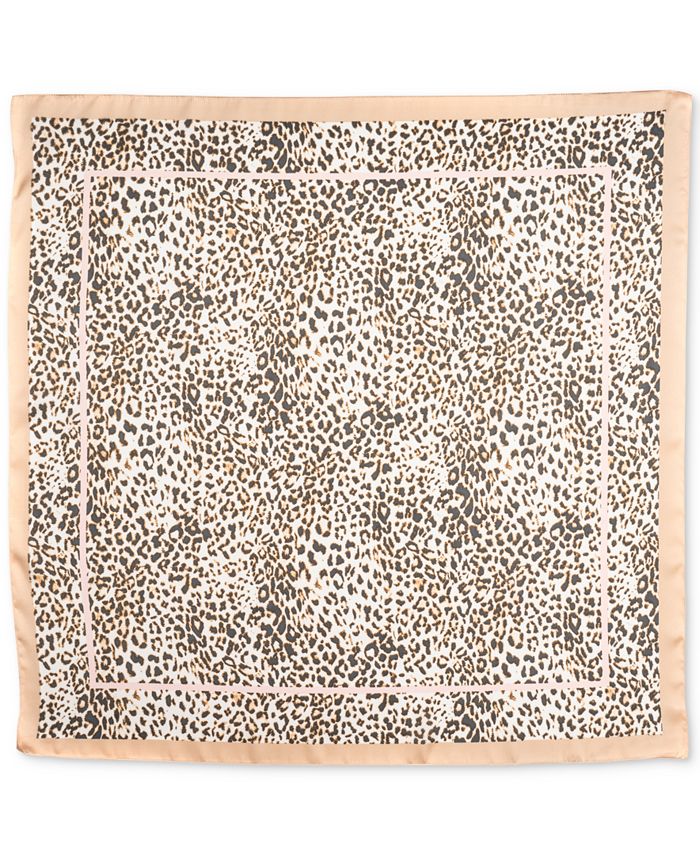 I.N.C. International Concepts Leopard-Print Square Scarf, Created for ...