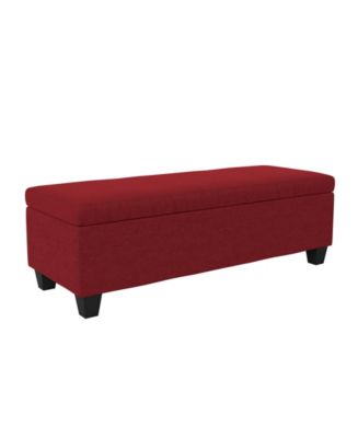 Lena Hinged Bench Storage Ottoman - Macy's