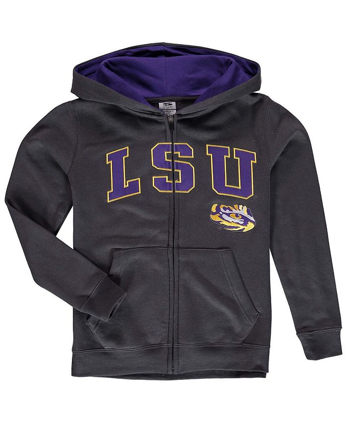 Stadium Athletic Big Boys Charcoal LSU Tigers Applique Arch and Logo ...