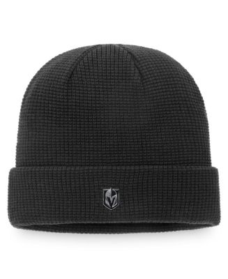 Men's Black Vegas Golden Knights Authentic Pro Black Ice Cuffed Knit ...