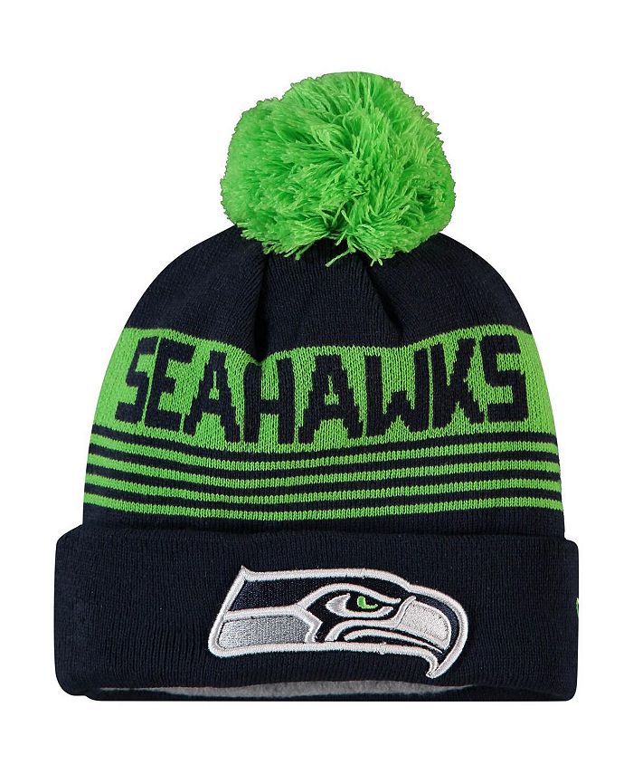 New Era Big Boys College Navy Seattle Seahawks Proof Cuffed Knit Hat ...