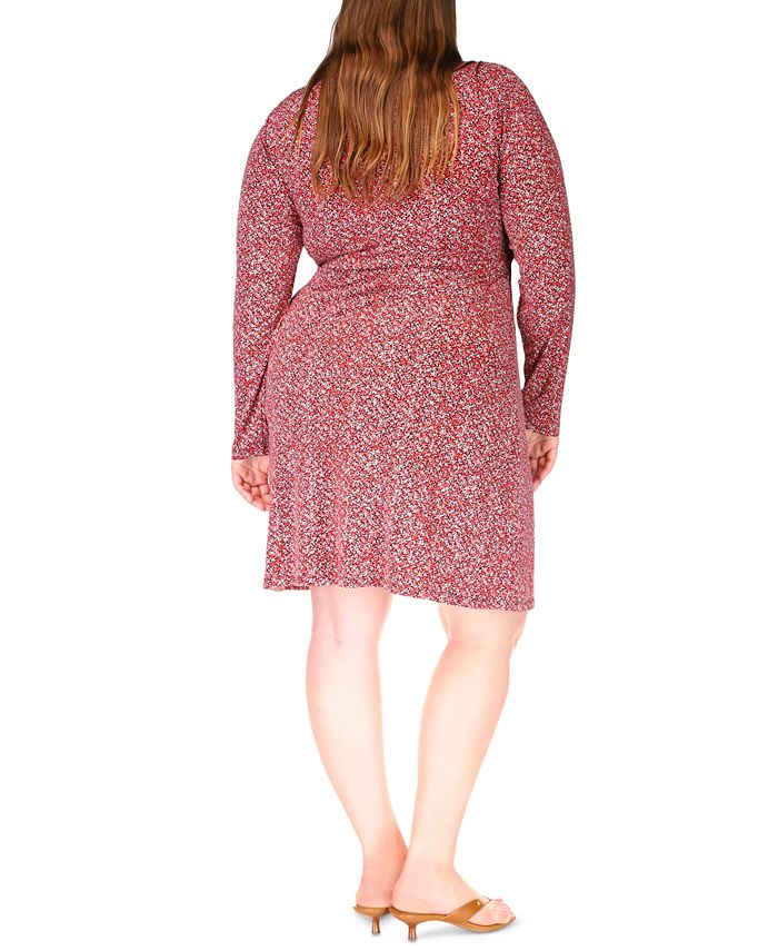 Michael Kors Plus Size Printed Faux Wrap Dress Macys