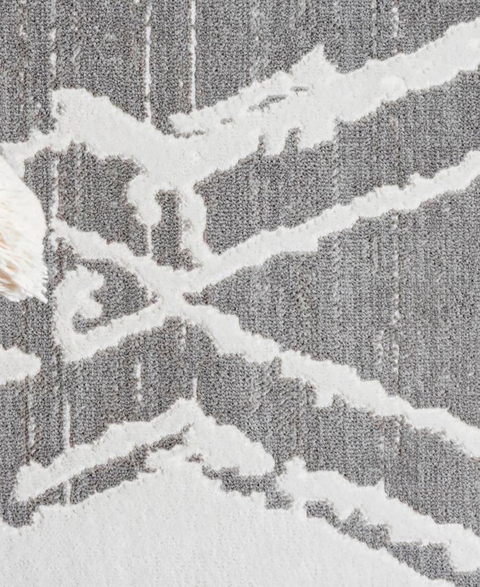 Jill Zarin Carnegie Hill Uptown Jzu006 Gray 9' x 12' Area Rug - Macy's