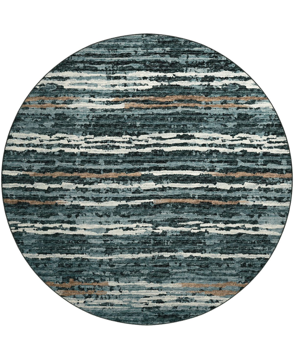 Click here for Dalyn Brisbane BR4 8 x 8 Round Area Rug - Midnight prices