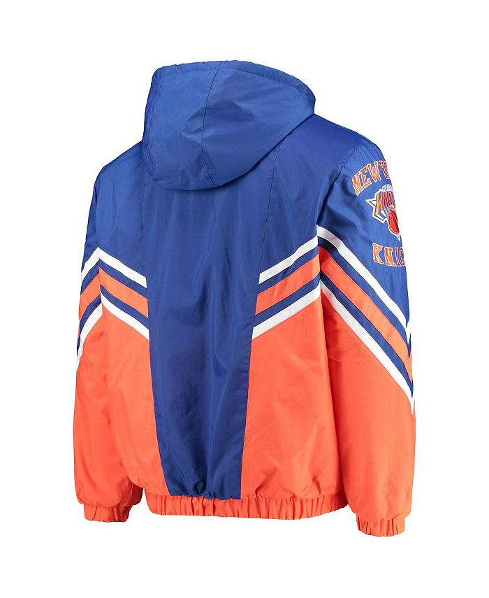 Starter Men's Royal, Orange New York Knicks The Maximum Hoodie Full-Zip ...