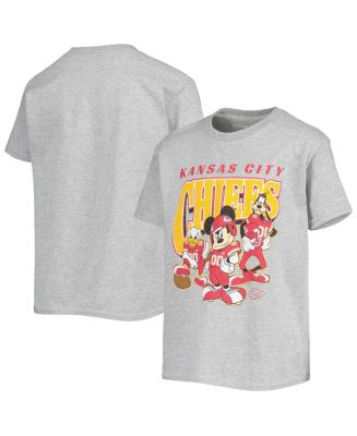 Big Boys Junk Food Heather Gray Kansas City Chiefs Disney Mickey Huddle ...