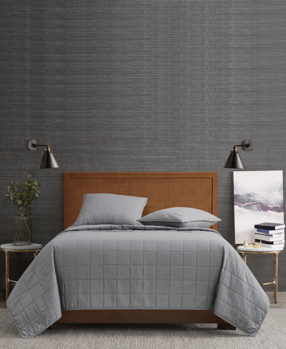 Click here for London Fog Solid 3 Piece Quilt Set  Full/Queen - G... prices