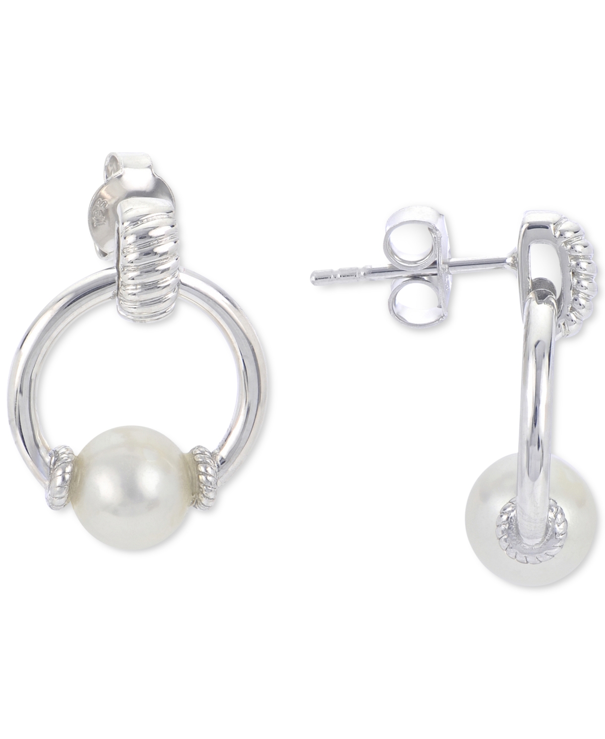 Click here for Cultured Freshwater Pearl (7mm) Doorknocker Drop E... prices