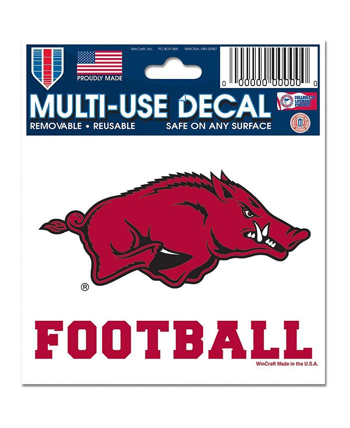 Wincraft Arkansas Razorbacks 3'' x 4'' Vinyl Multi Use Decal - Macy's
