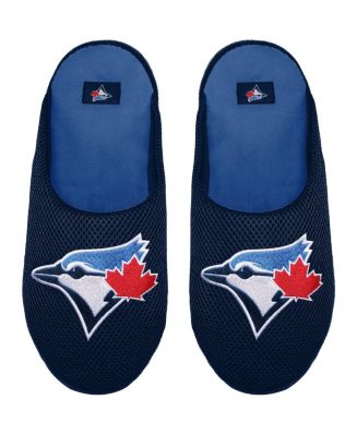 Men's FOCO Toronto Blue Jays Big Logo Colorblock Mesh Slippers - Macy's