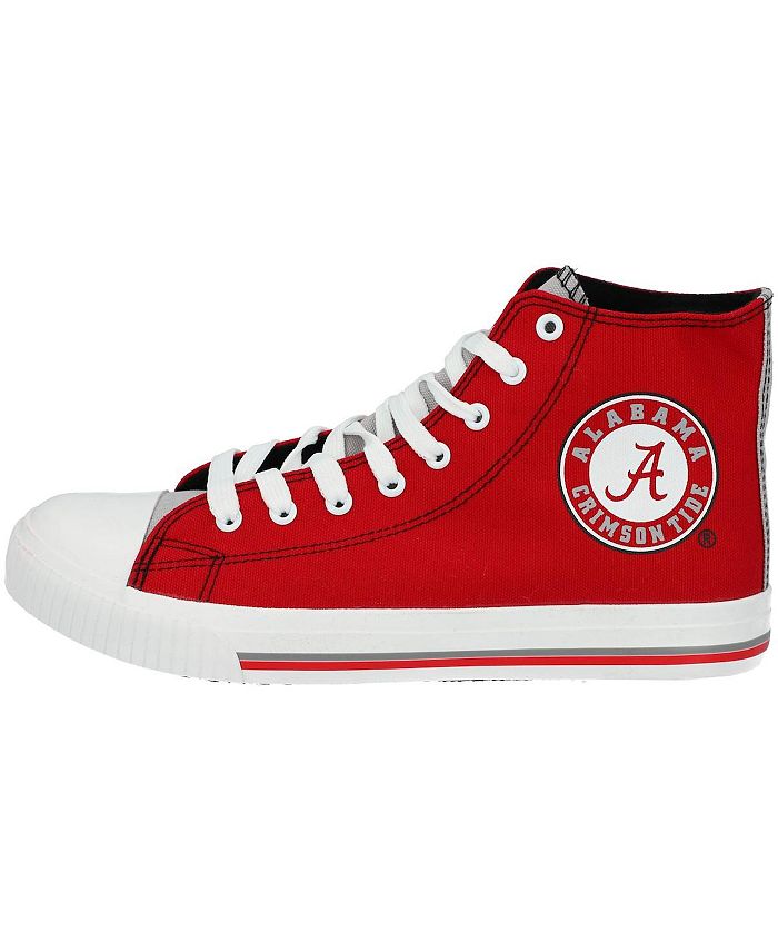 FOCO Men's Alabama Crimson Tide High Top Canvas Sneakers - Macy's
