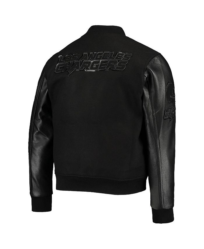 Pro Standard Men's Black Los Angeles Chargers Full-Zip Varsity Jacket ...