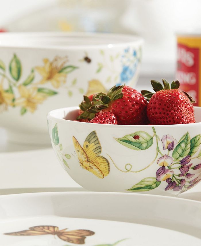 Lenox Butterfly Meadow Luna Nesting 8-Piece Dinnerware Set - Macy's