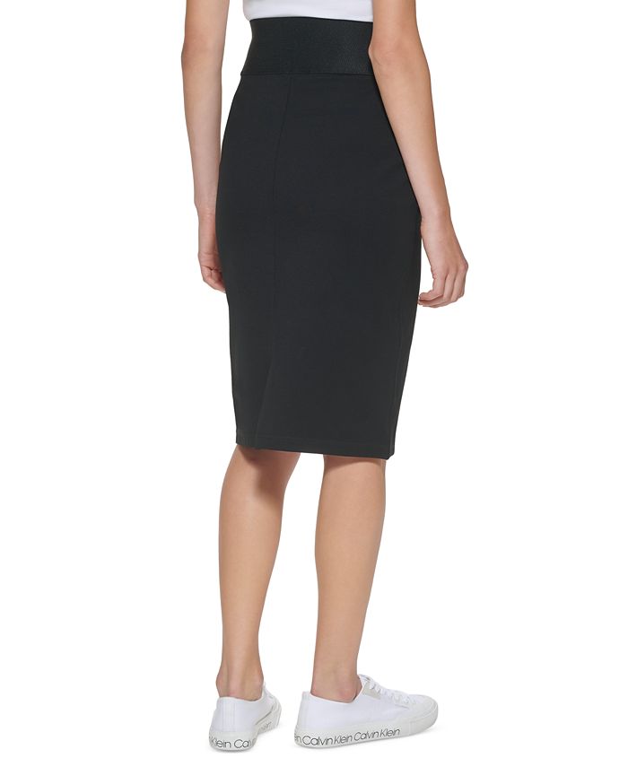Calvin Klein High Waist Power Stretch Pencil Skirt - Macy's