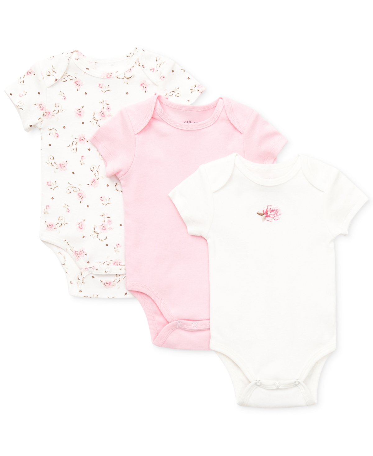 Click here for Little Me Baby Girls Vintage Rose Bodysuits  Pack... prices