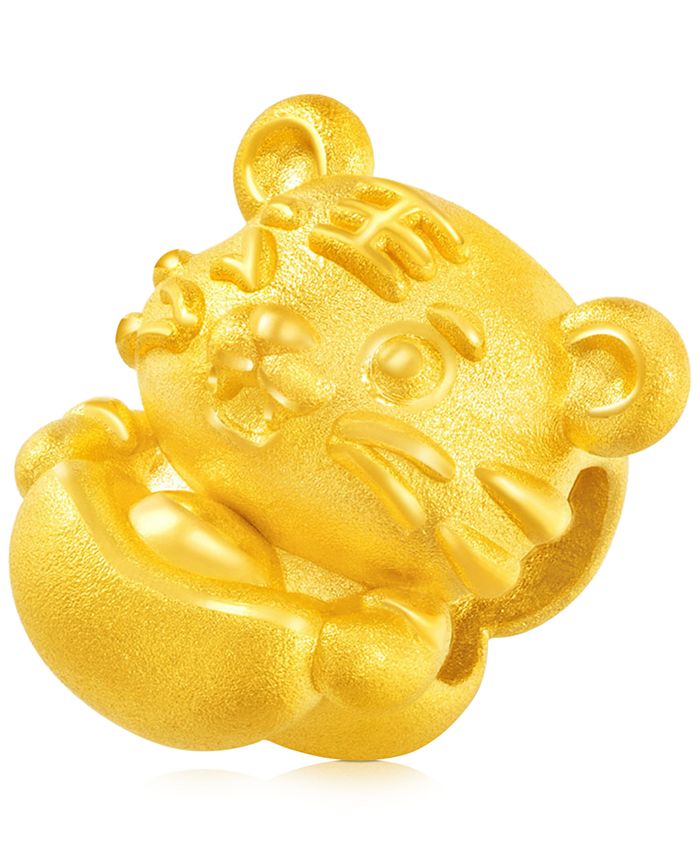 Chow Tai Fook Tiger Symbol Pendant in 24k Gold - Macy's