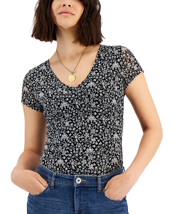 INC International Concepts Women's Mesh Top, Created for Macy's - Macy's