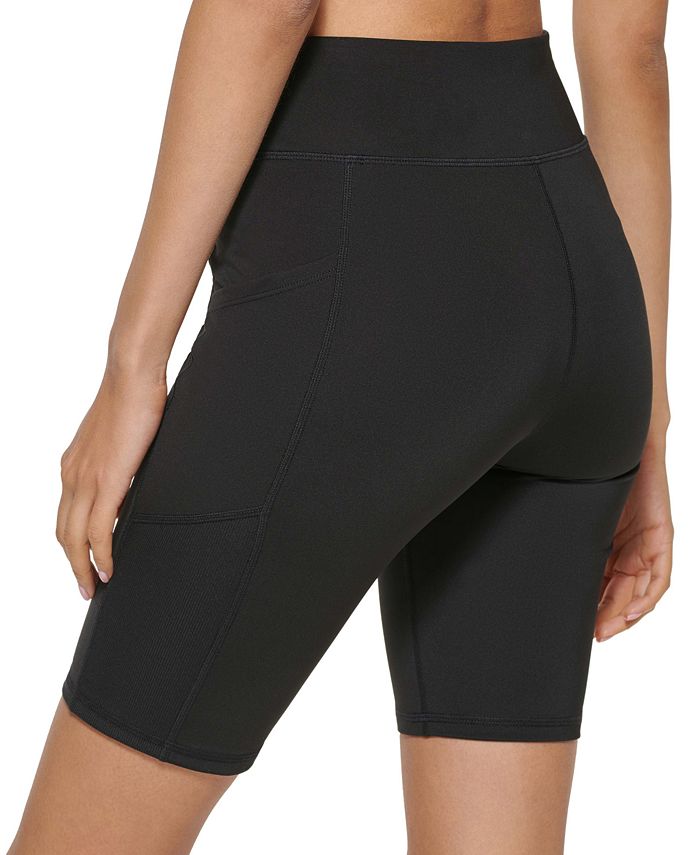 Tommy Hilfiger Women's High-Rise Compression Bike Shorts - Macy's