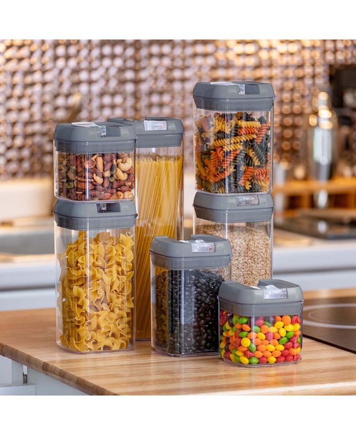 Cheer Collection Food Storage Container, Set of 7 - Macy's