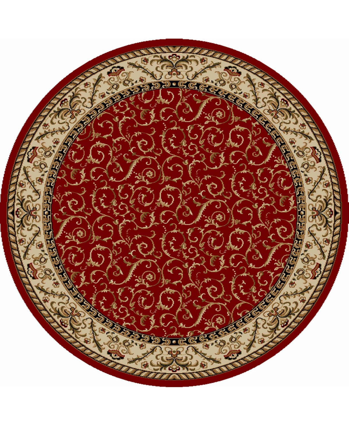 Click here for Closeout! Km Home Pesaro 1599 53 x 53 Round Area R... prices