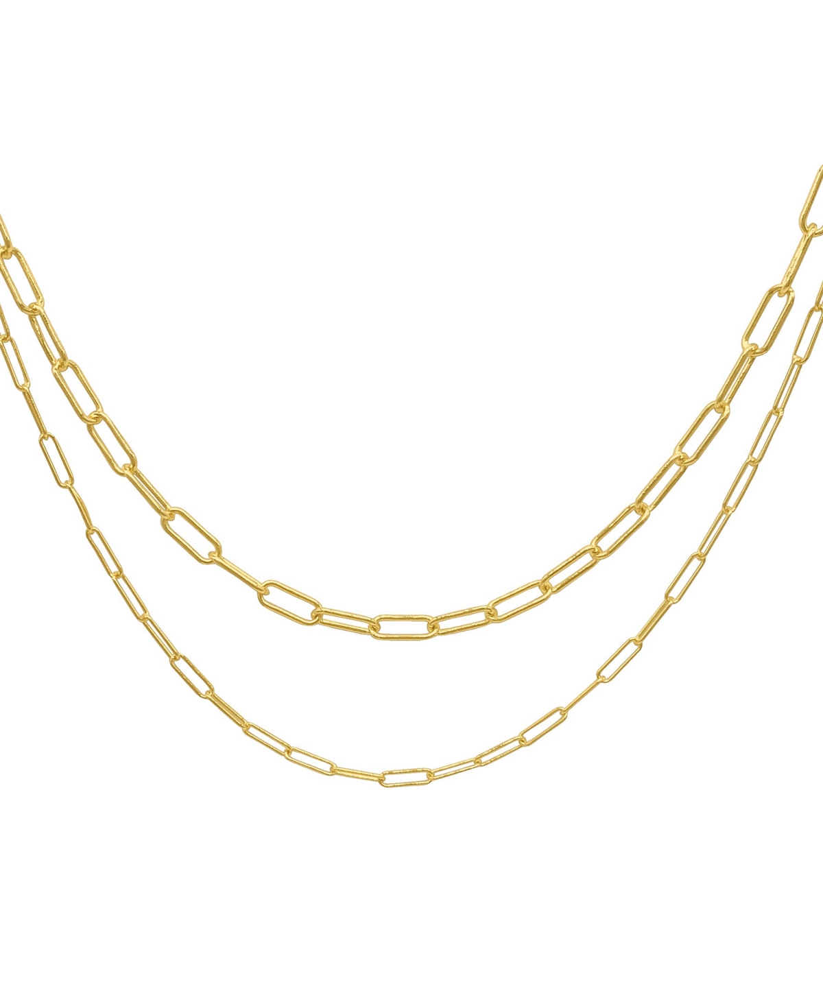 Click here for Adornia Paper Clip Chain Set - Yellow prices