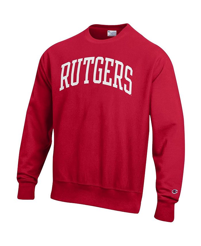 Champion Men's Scarlet Rutgers Scarlet Knights Arch Reverse Weave ...