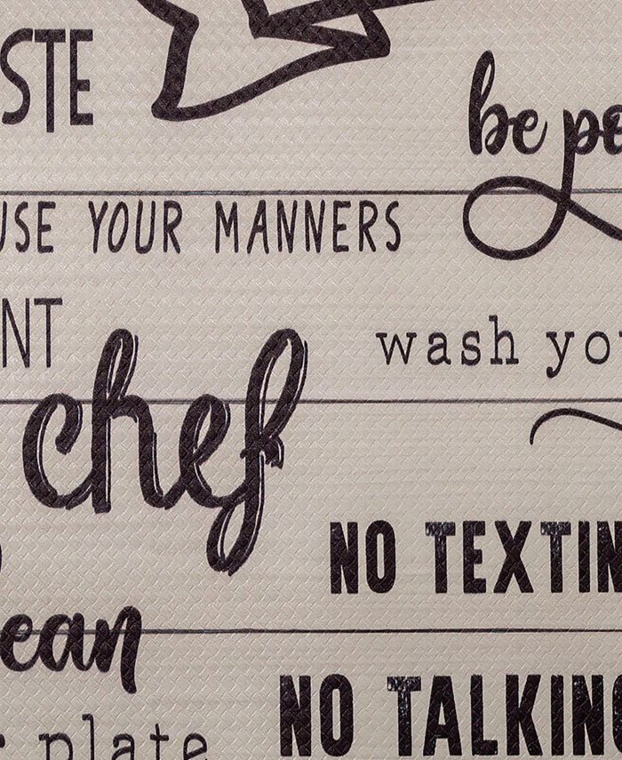 Global Rug Designs Cheerful Ways Kitchen Rules 1'6" x 2'6" Area Rug ...